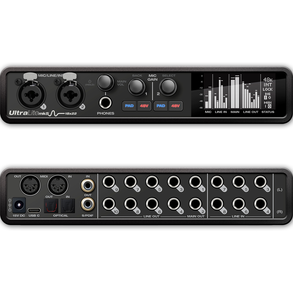 MOTU UltraLite MK5, USB Audio Interface - The Disc DJ Store